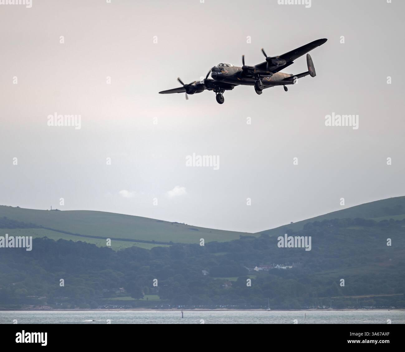 The RAF's Battle of Britain Flight performing at 15th Bournemouth Air ...