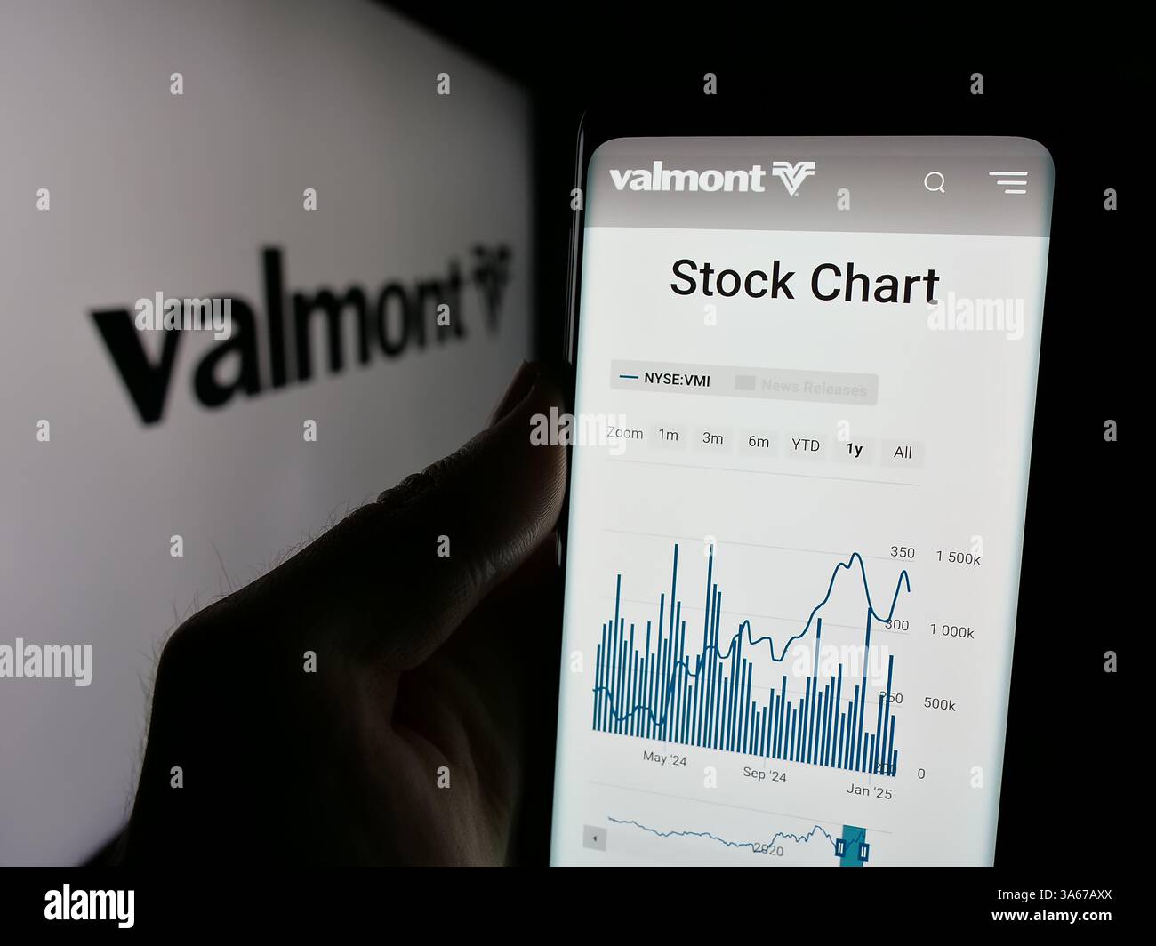 In this photo illustration, a mobile phone with the web page of US ...