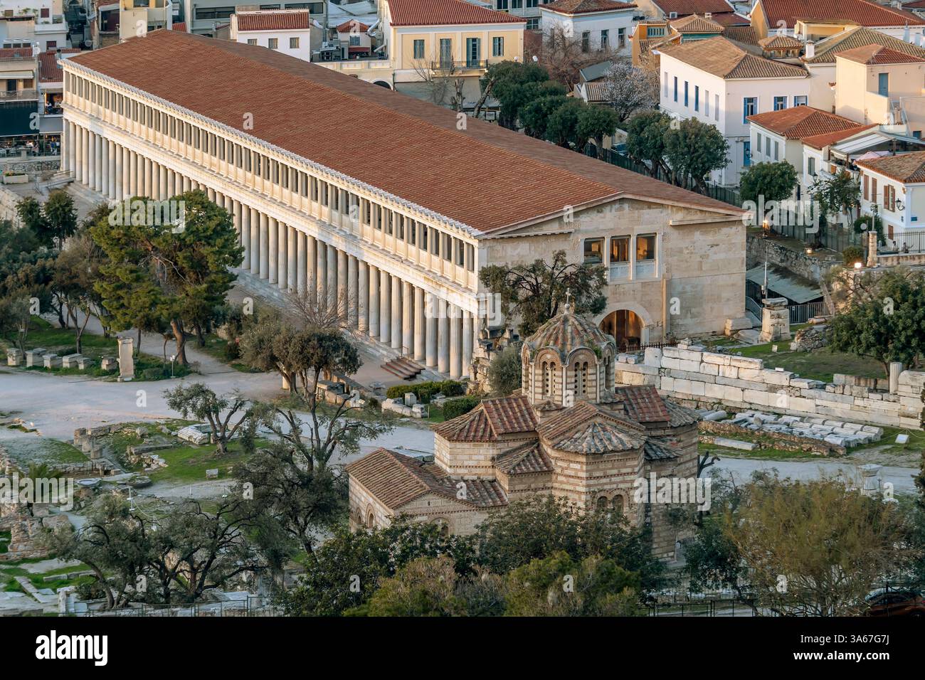 Aerial view house culture columns hi-res stock photography and images ...