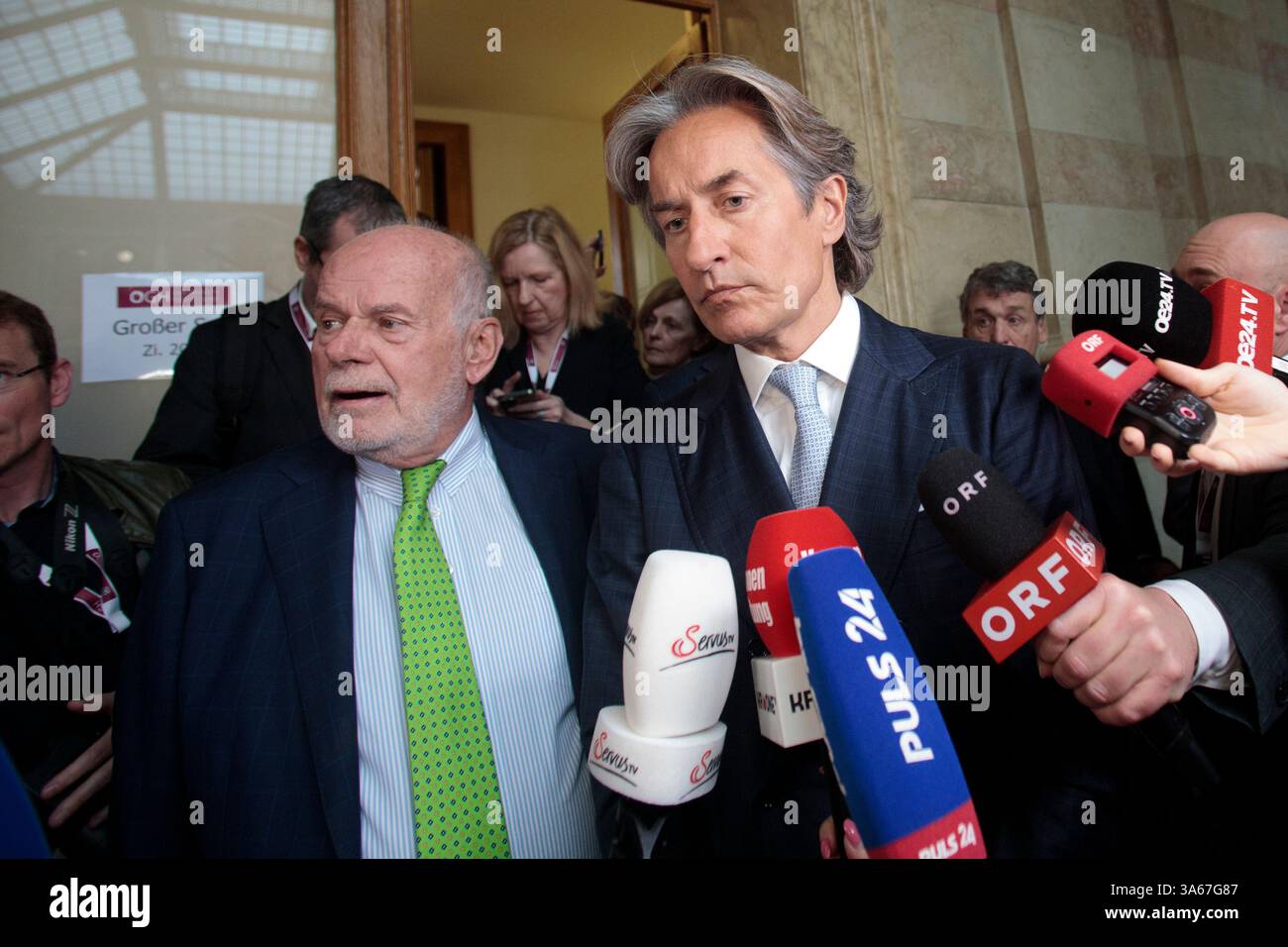 AUSTRIA; VIENNA; 20250325; Former Austrian Finance Minister Karl-Heinz ...