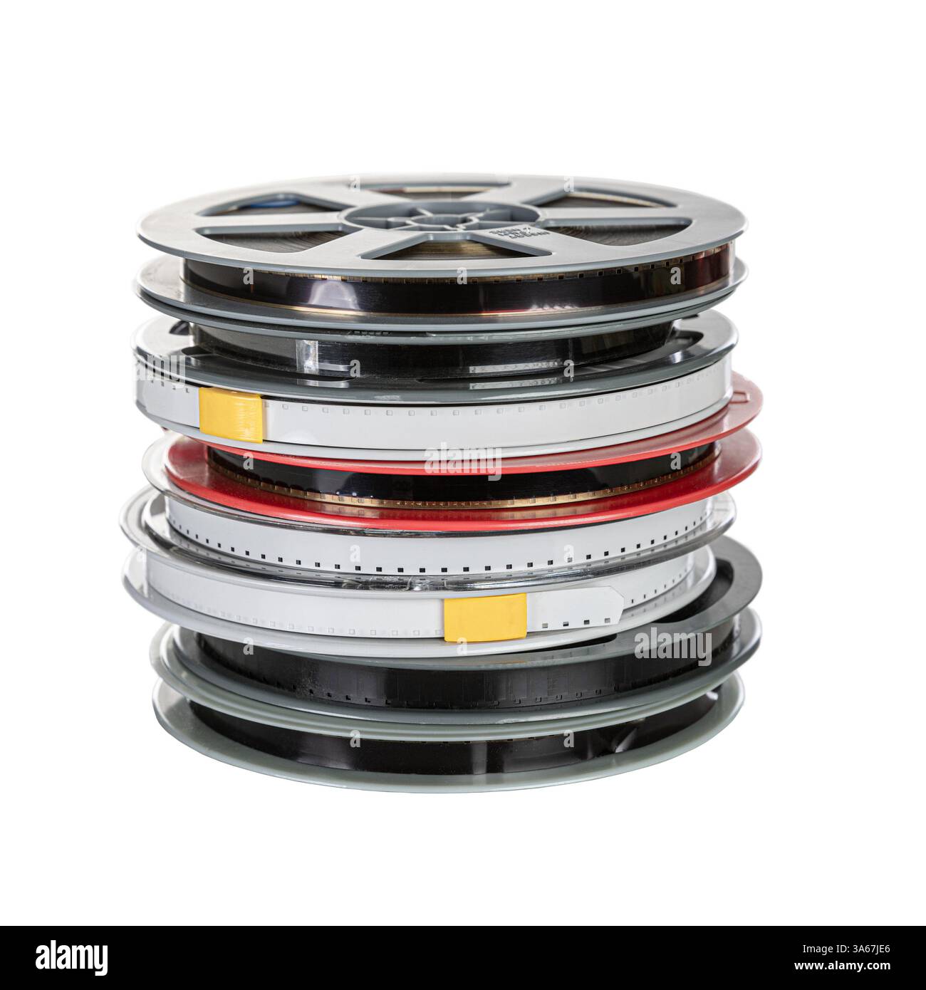 vintage 8mm film reels isolated on transparent background Stock Photo ...