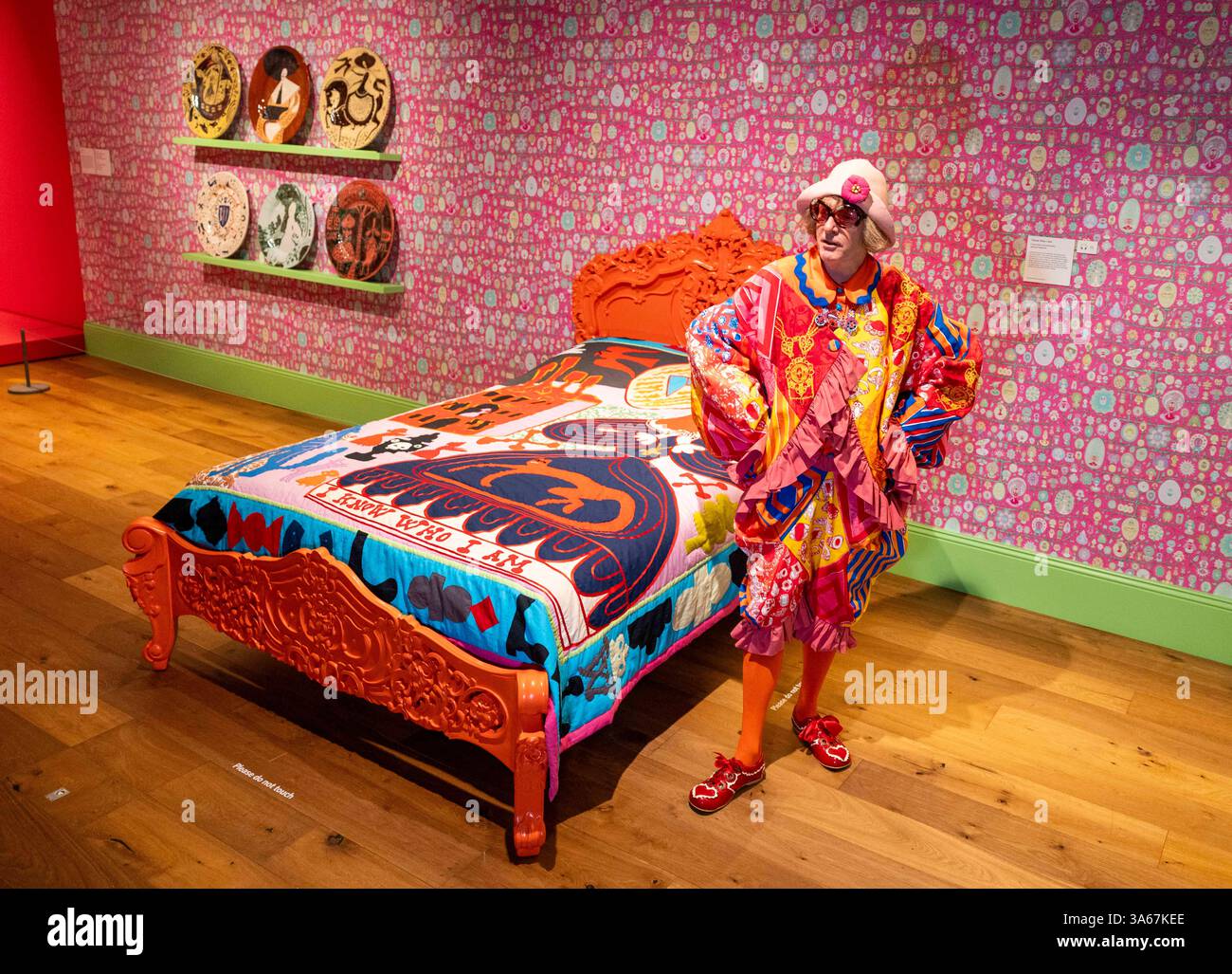 London, UK. 25 3 25 ‘I know who I am' Cotton fabric and appliqué ...