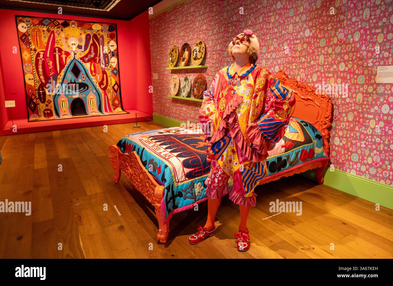 London, UK. 25 3 25 ‘I know who I am' Cotton fabric and appliqué ...