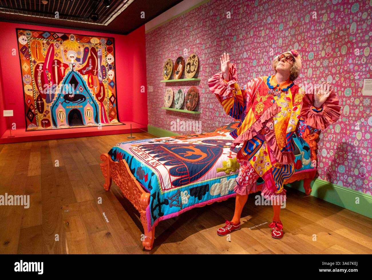 London, UK. 25 3 25 ‘I know who I am' Cotton fabric and appliqué ...