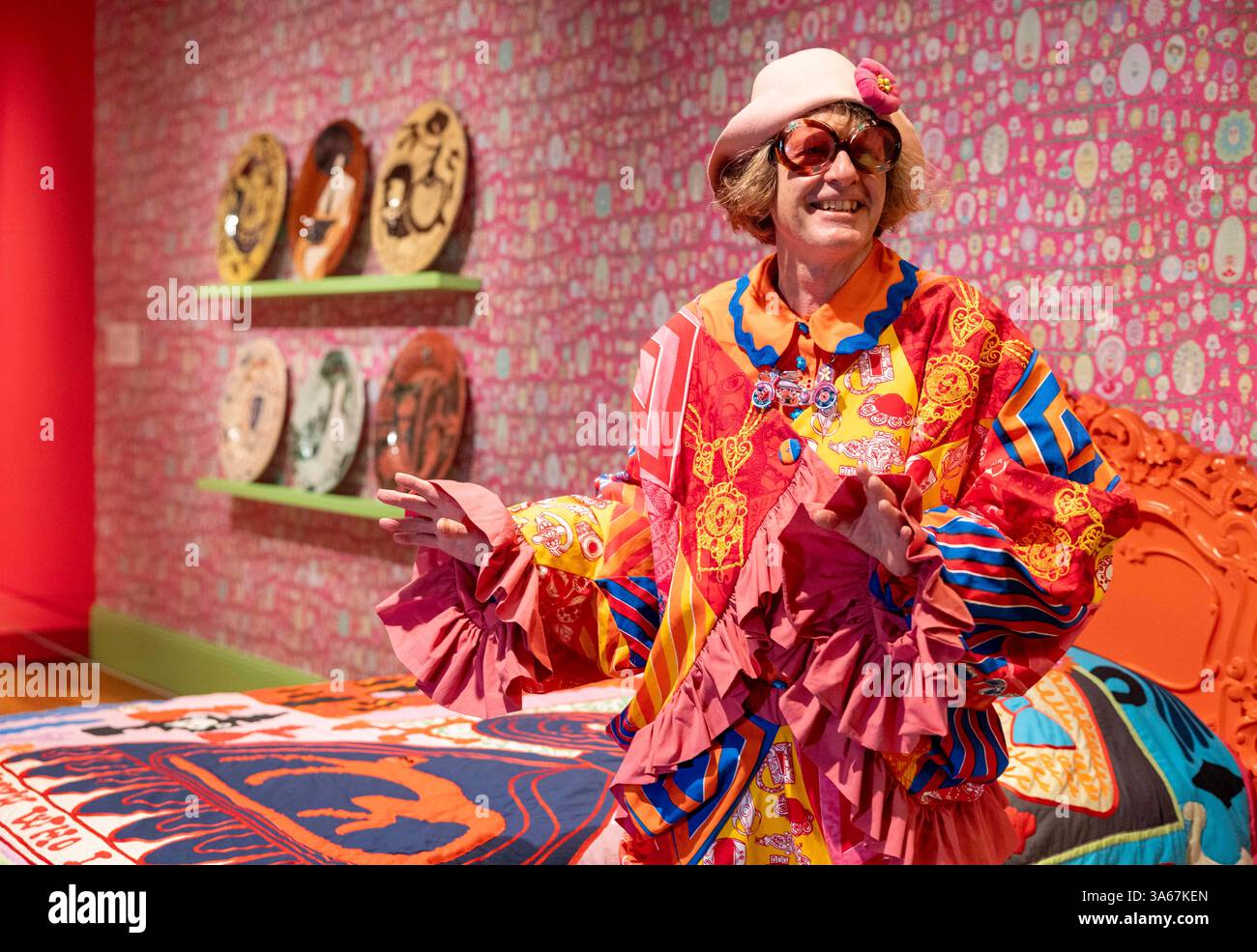 London, UK. 25 3 25 ‘I know who I am' Cotton fabric and appliqué ...