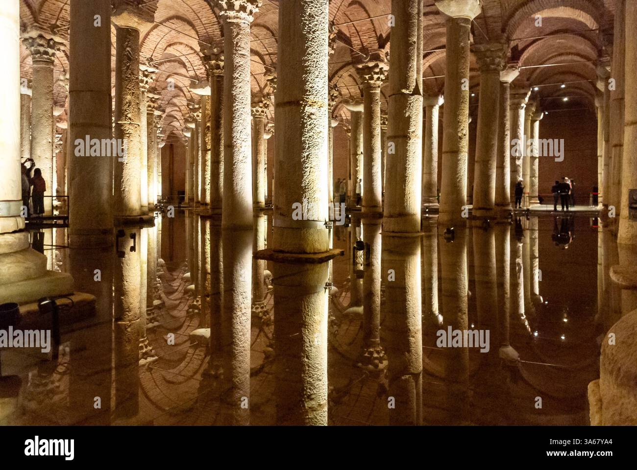 Istanbul, Turkey, Basilica Cistern, or Cisterna Basilica ( In Turkish ...