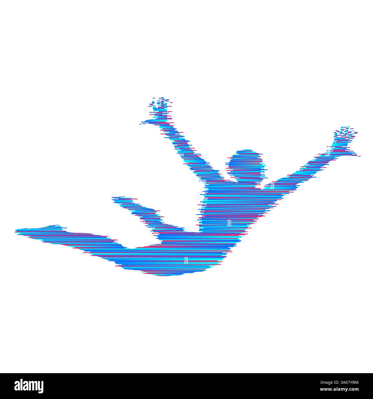 Business, freedom or happiness concept. 3d model of man. Human body ...