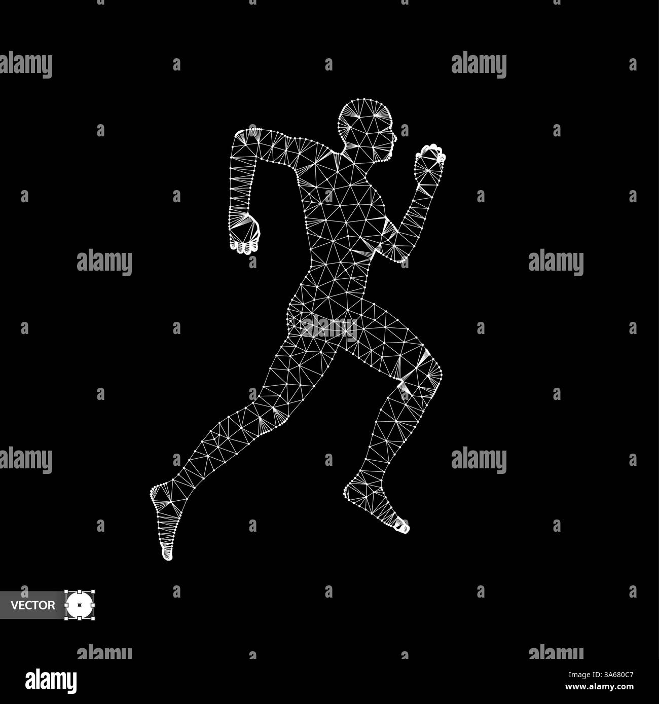 3d Running Man. Design for Sport, Business, Science and Technology ...