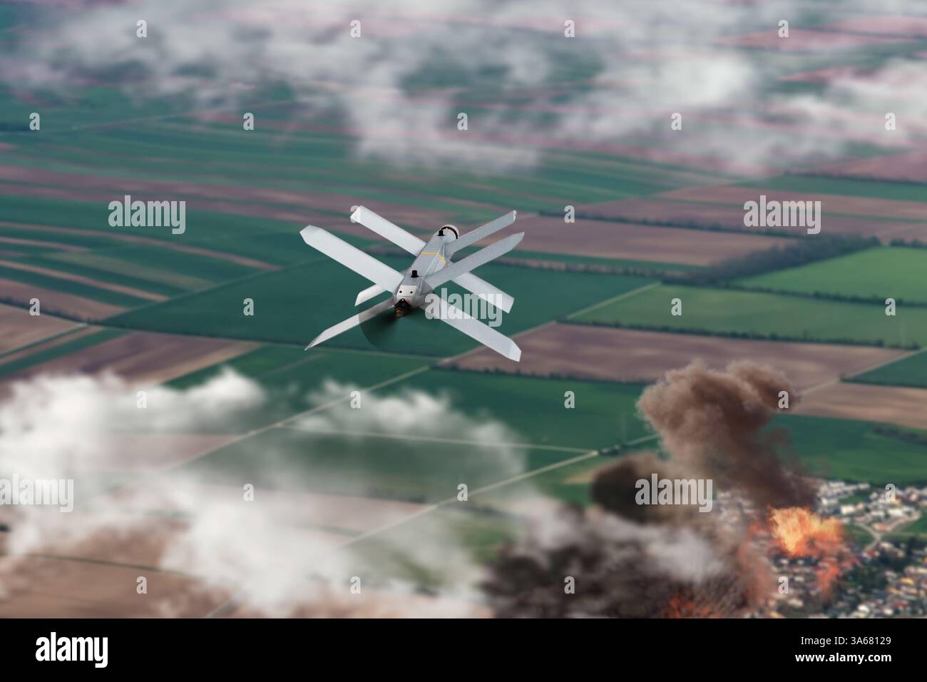 Russian Military Drone Over Battlefield - A state-of-the-art combat ...