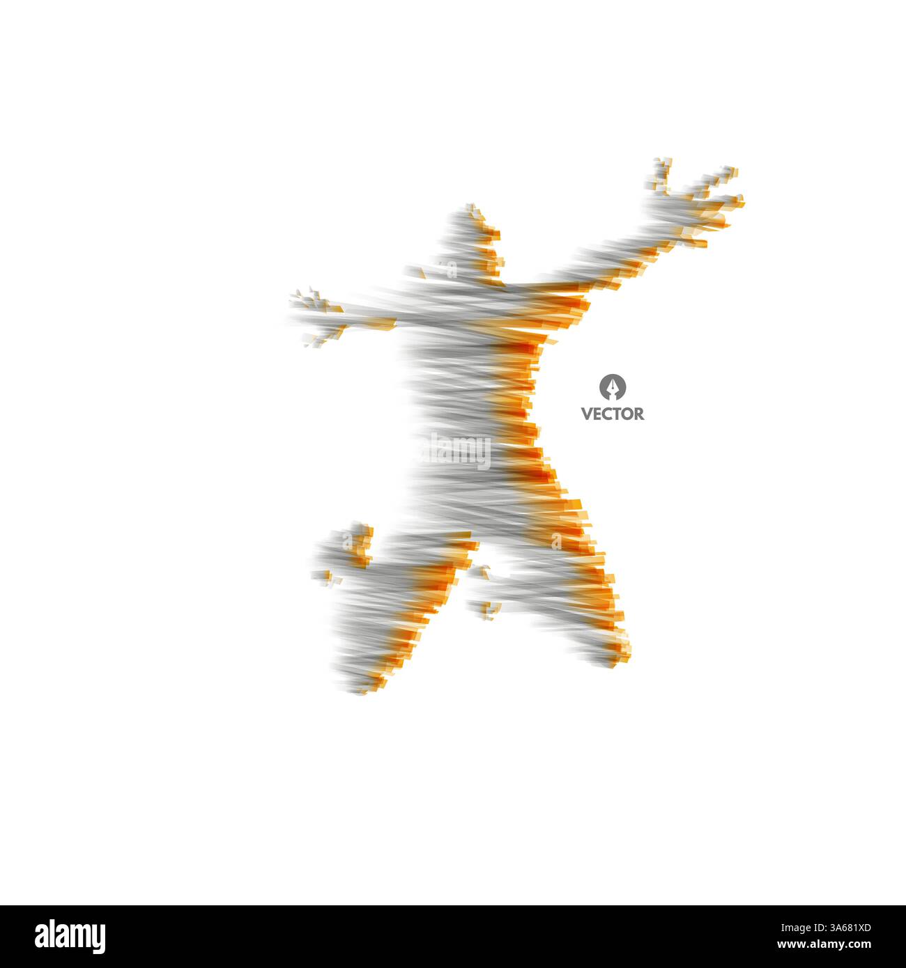 Man kneeling and praying to God. 3D Human Body Model. Design Element ...