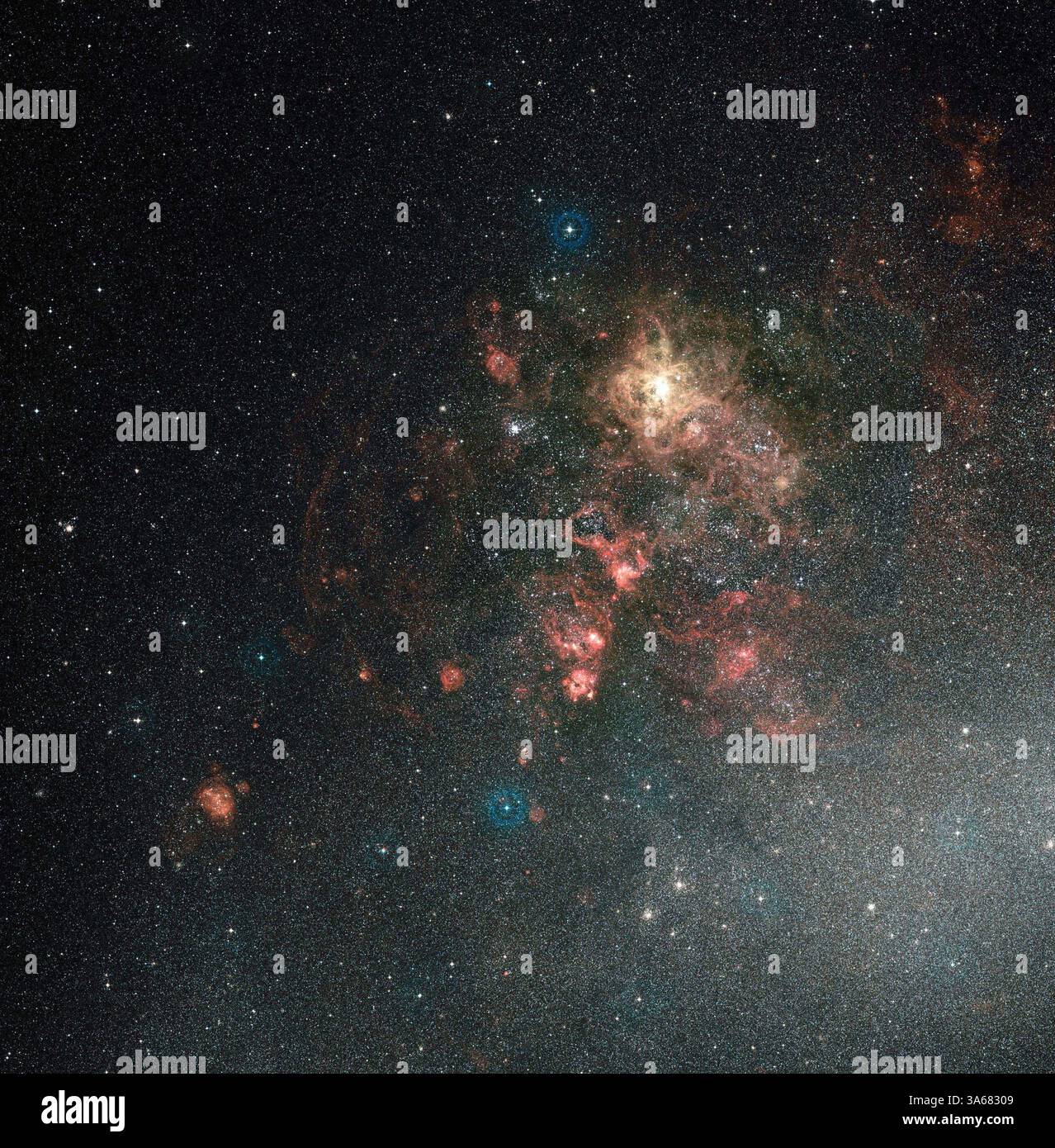 Mar. 15, 2011 - This ground-based view of the Tarantula Nebula shows ...