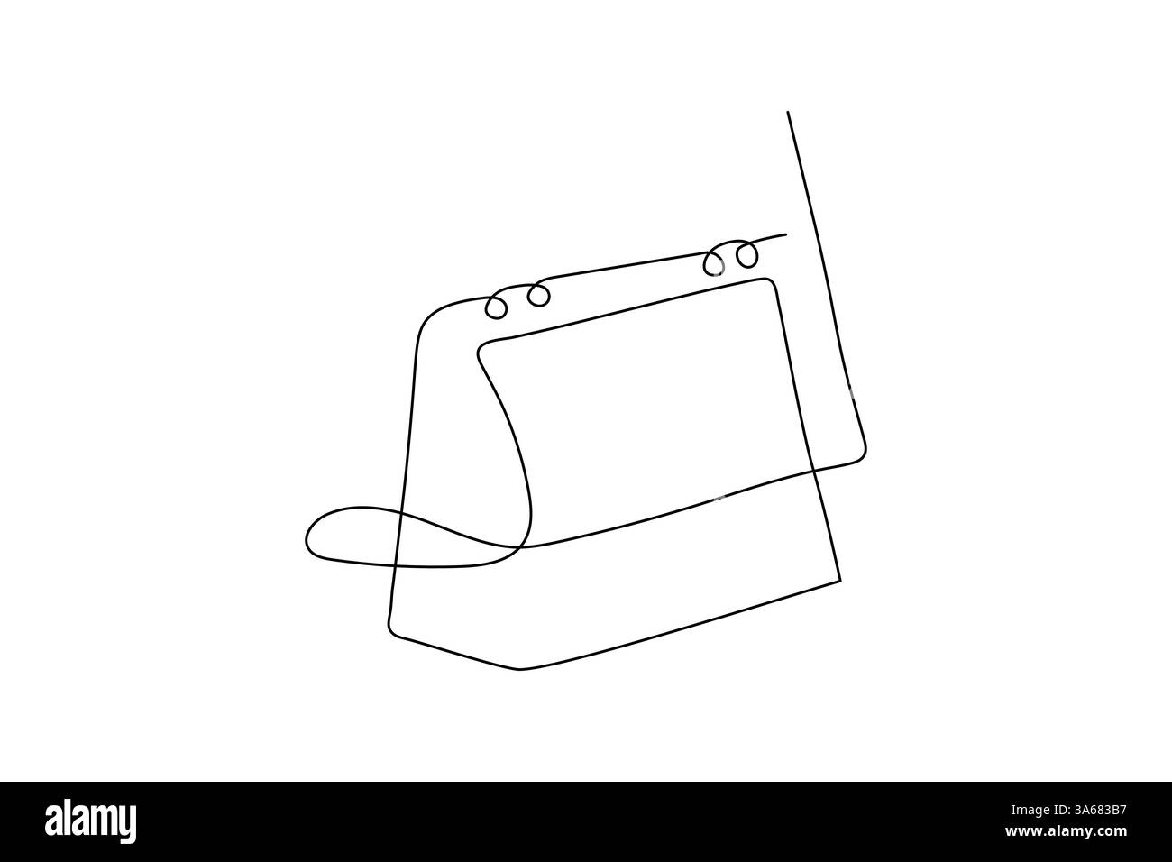 Continuous one line style Black and White Stock Photos & Images - Alamy