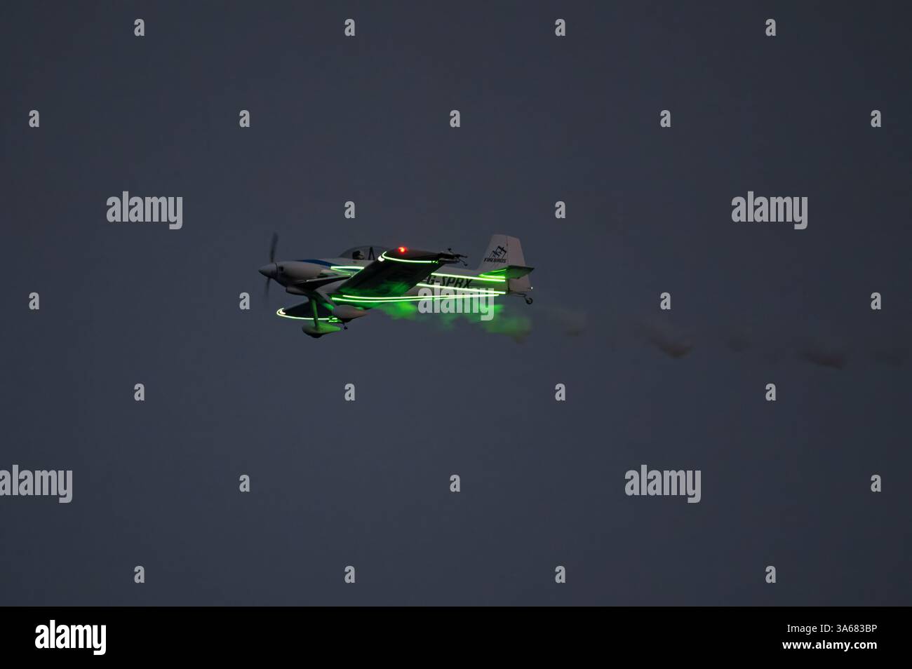 The Firebirds performing close formation flying during the Night Air at ...