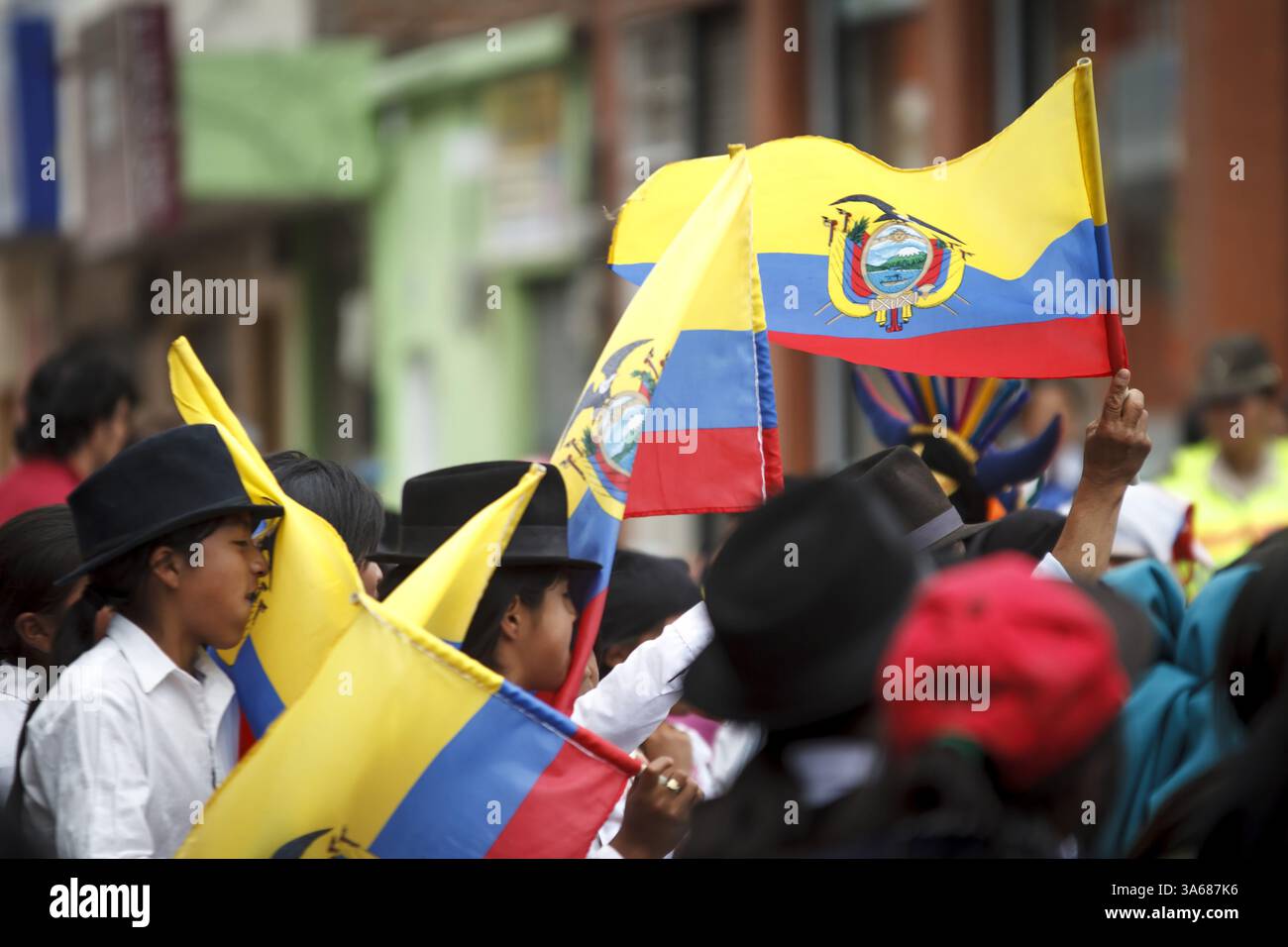 June 20, 2014 - Otavalo, Imbabura, Ecuador - Inti Raymi children's ...