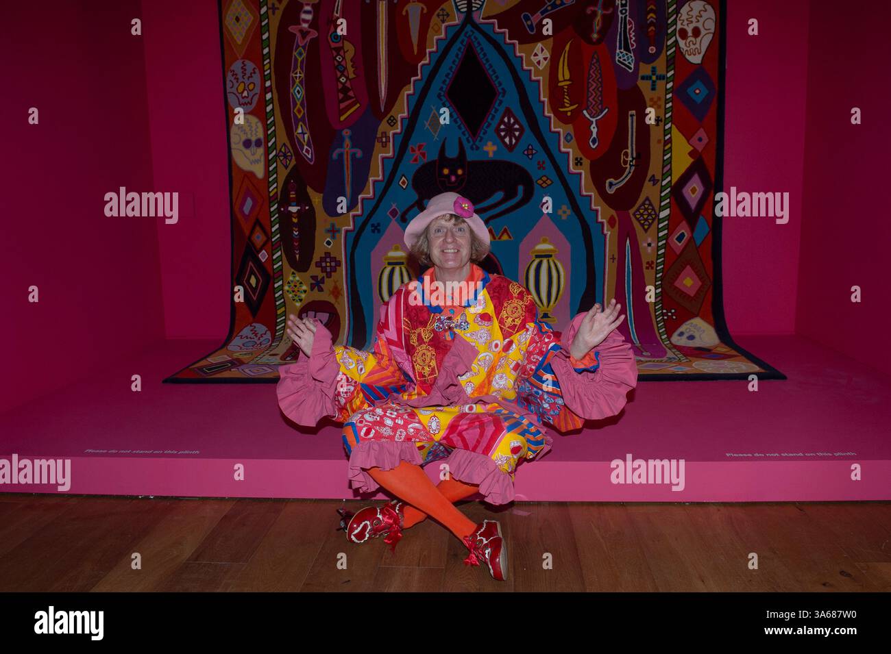 London, UK. 25th March, 2025. Sir Grayson Perry with 'Heavens Gate" at ...