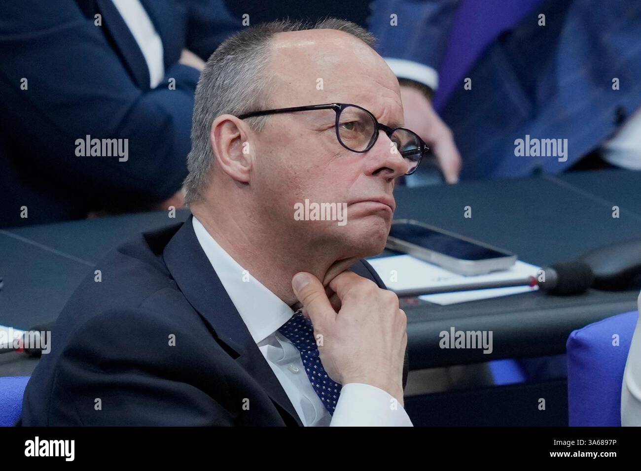 CDU leader Friedrich Merz attends the constituent session of the newly ...