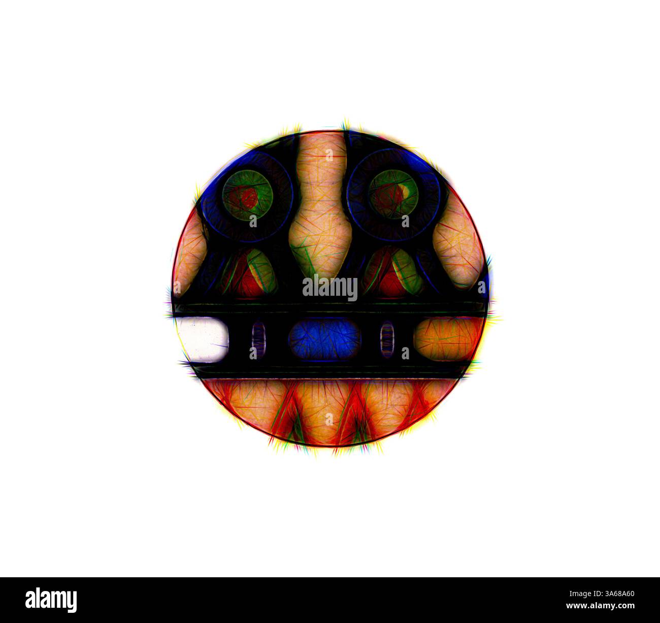 Vibrant abstract circular design featuring hi-res stock photography and ...