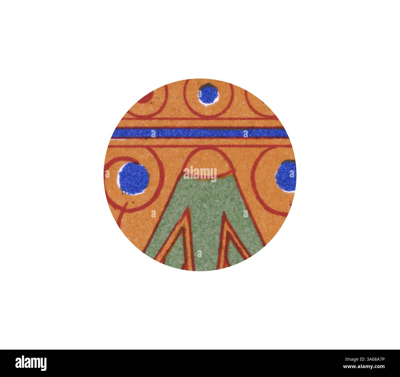A vibrant design featuring circular patterns and geometric shapes in ...