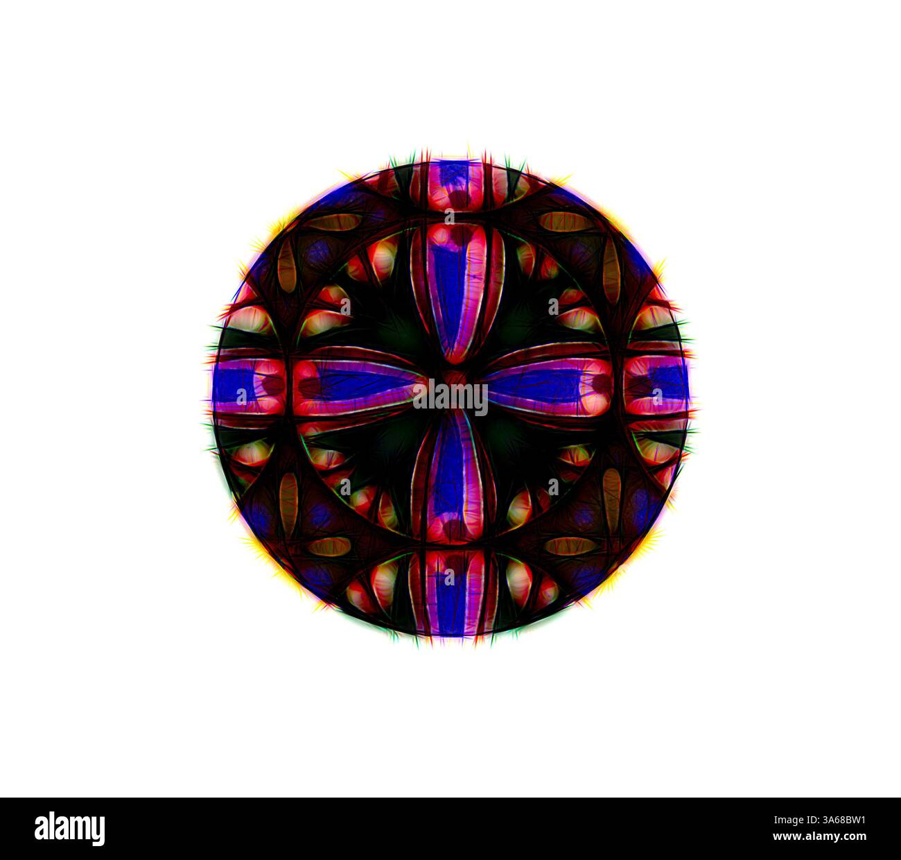 Vibrant interplay colors intricate Cut Out Stock Images & Pictures - Alamy