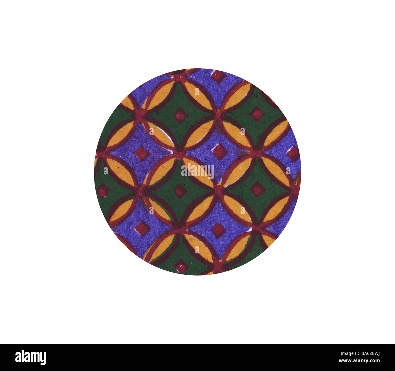 Interlocking circular shapes in bold colors hi-res stock photography ...