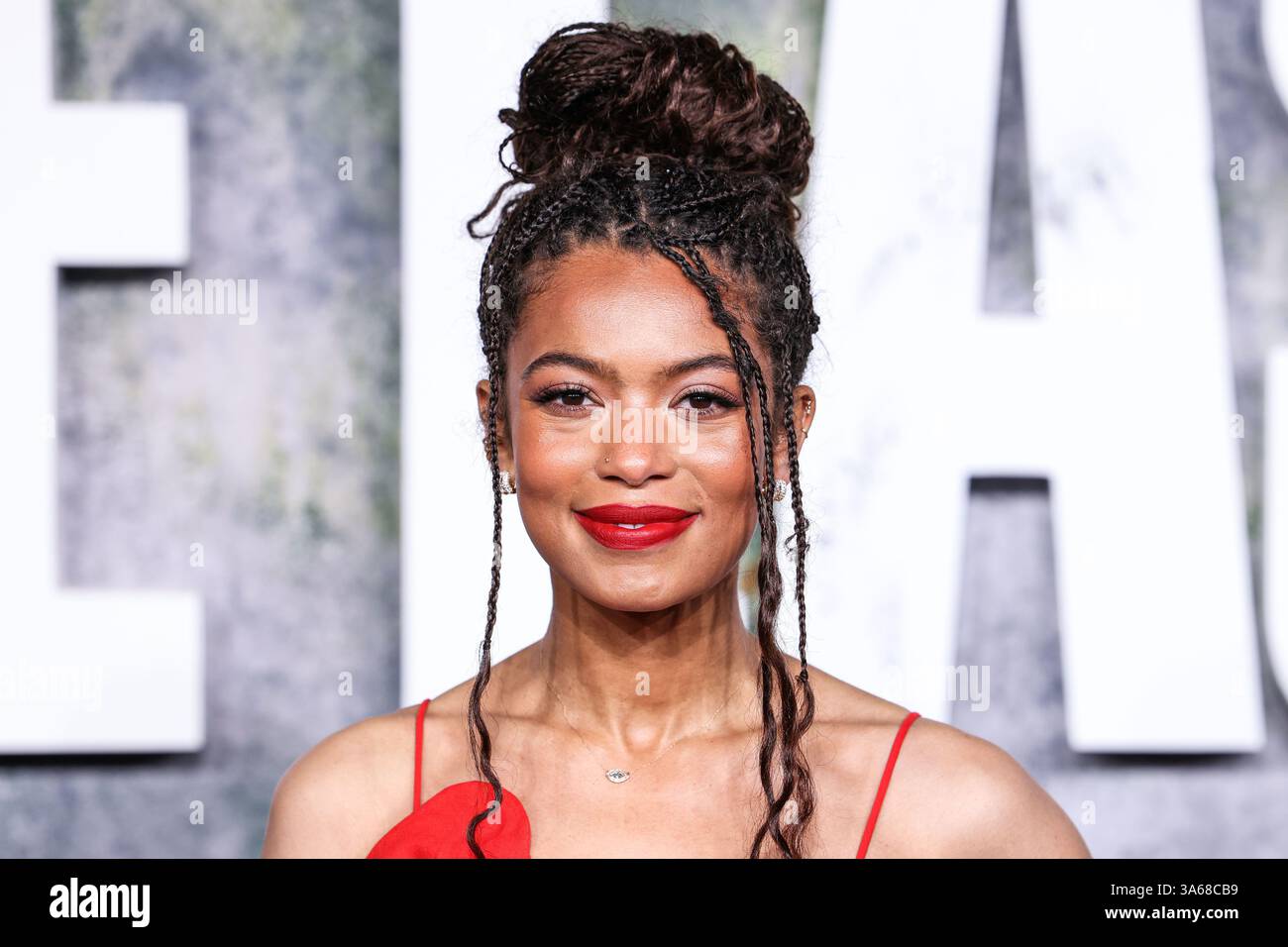 HOLLYWOOD, LOS ANGELES, CALIFORNIA, USA - MARCH 24: American actress and producer Jaz Sinclair ...
