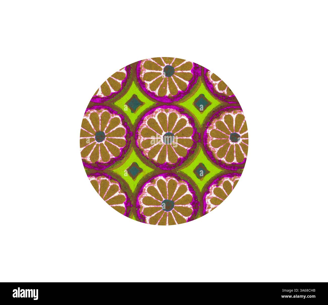 Repeating pattern of floral shapes in earthy tones hi-res stock ...