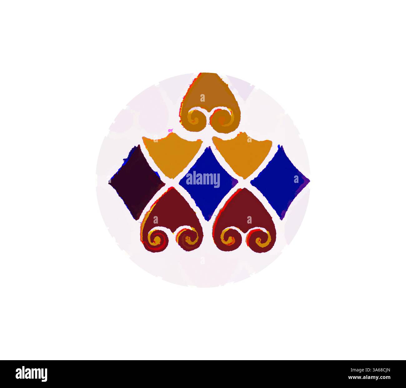 Arrangement circular forms in Cut Out Stock Images & Pictures - Alamy