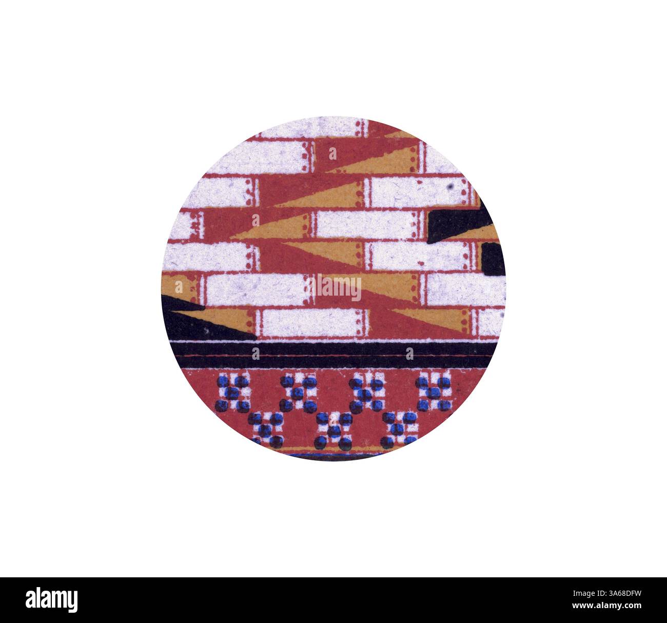 A vibrant circular design featuring intricate geometric patterns in ...