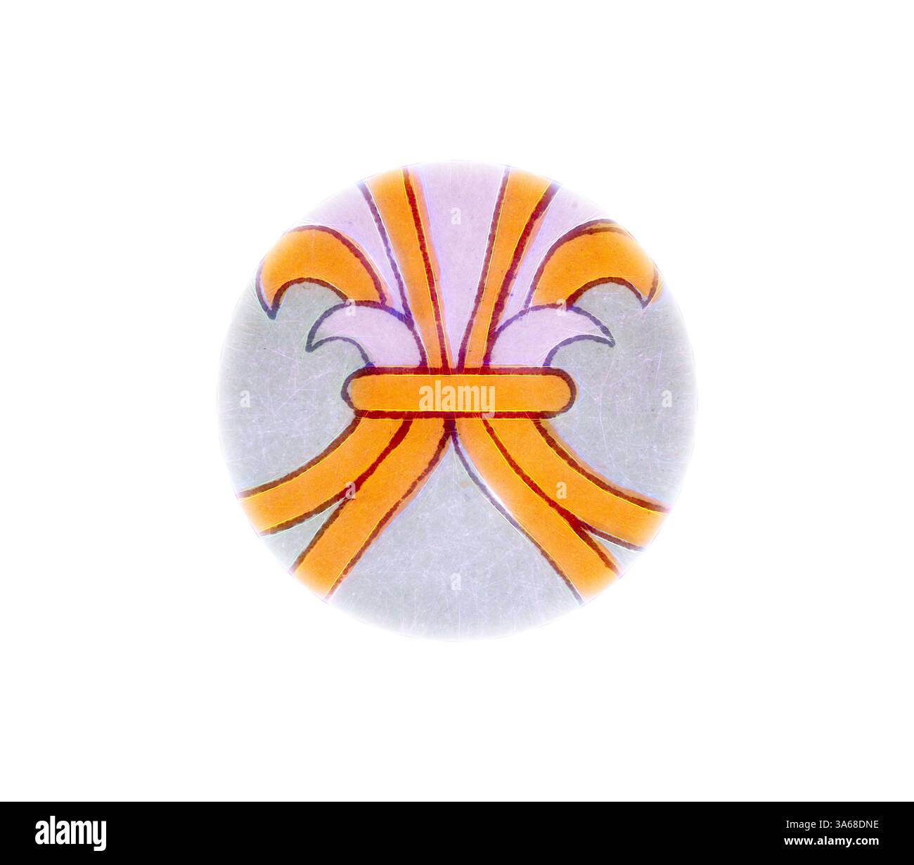 Intertwined ribbons in vibrant orange hi-res stock photography and ...