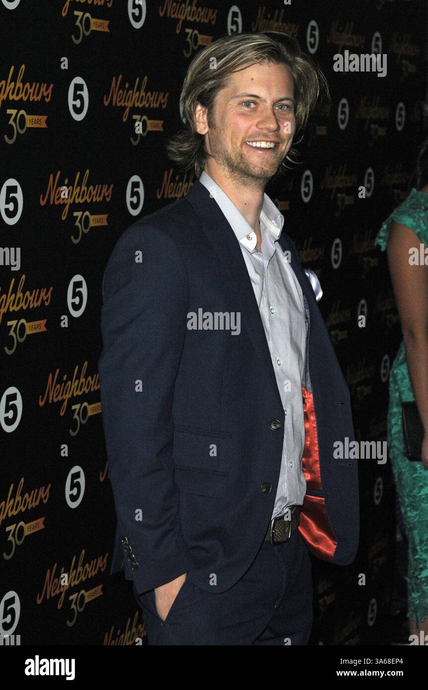 Tim Phillips attends Neighbours 30th anniversary party at Cafe de Paris ...
