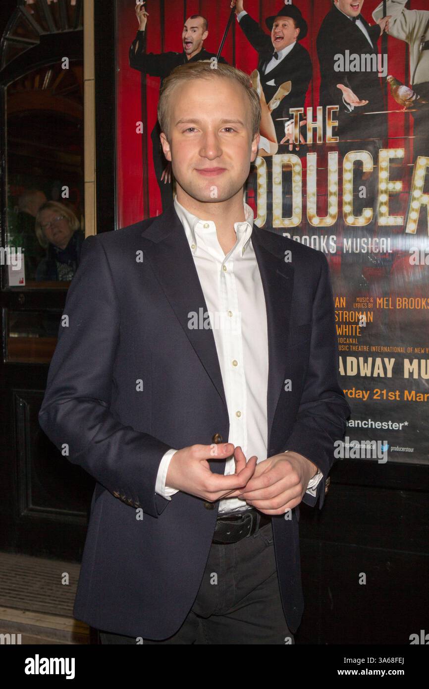 William Hanson attends press night for The Producers at The Palace ...