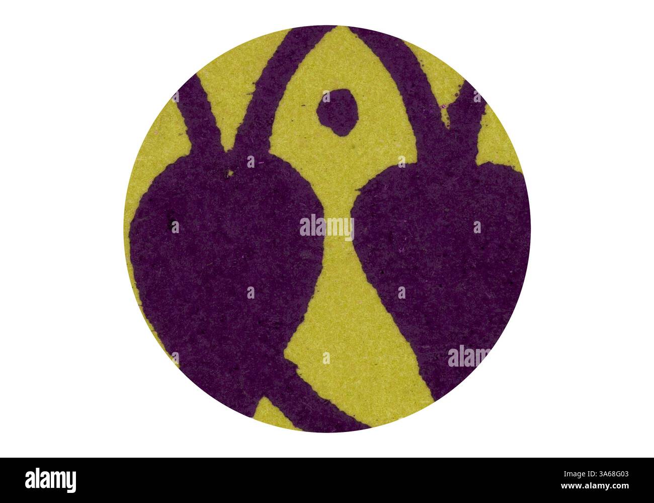 Two stylized figures in purple hi-res stock photography and images - Alamy