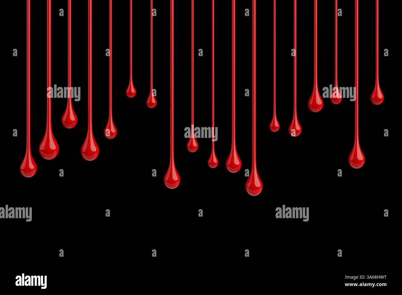 Dripping blood red stain paint flow drops hi-res stock photography and ...