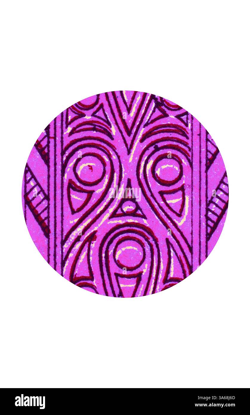 A vibrant circular design featuring intricate patterns and swirls ...