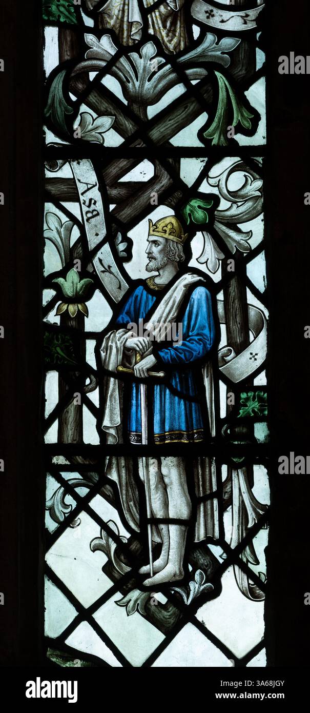 Asa, Tree of Jesse window detail, All Saints Church, Tinwell, Rutland ...