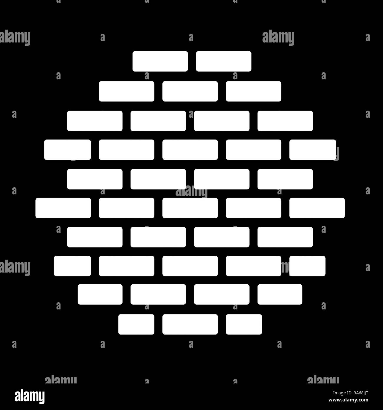 Abstract Geometric Pattern with White Blocks Lines. Silhouette of Gobos ...