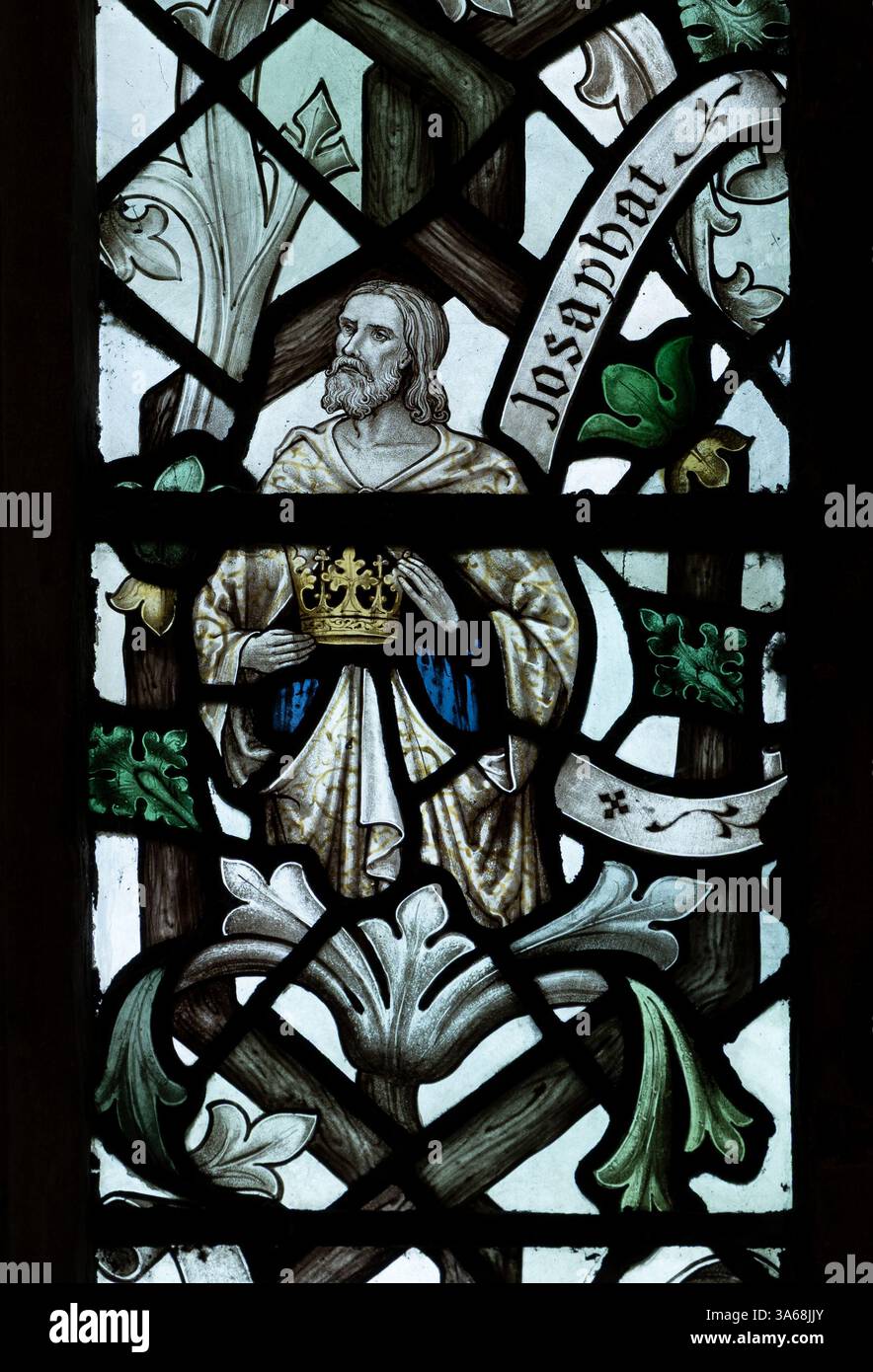 Josaphat, Tree of Jesse window detail, All Saints Church, Tinwell ...