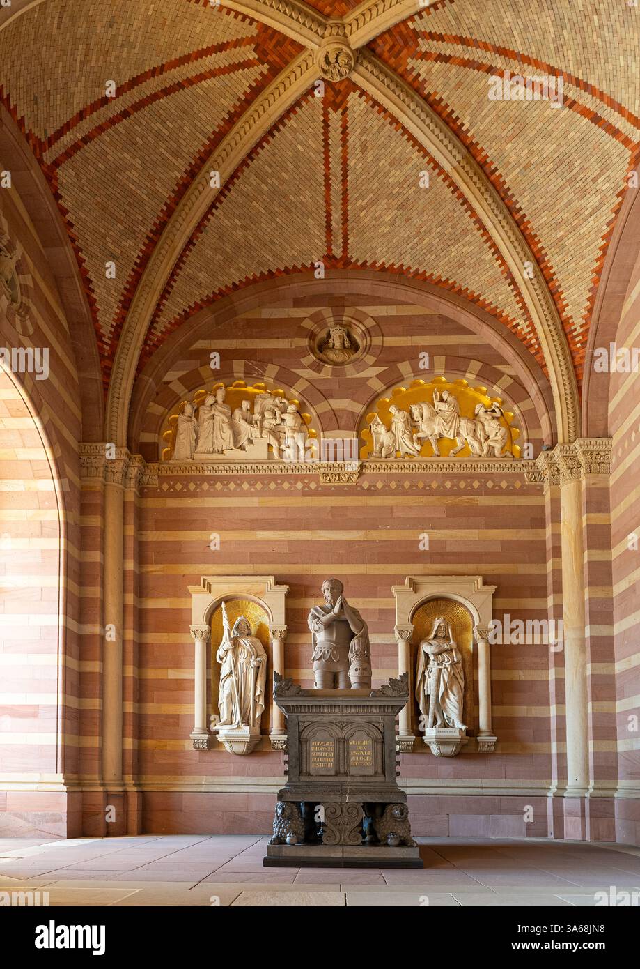 Cenotaph (empty tomb) of Adolf of Nassau, porch of Speyer Cathedral ...