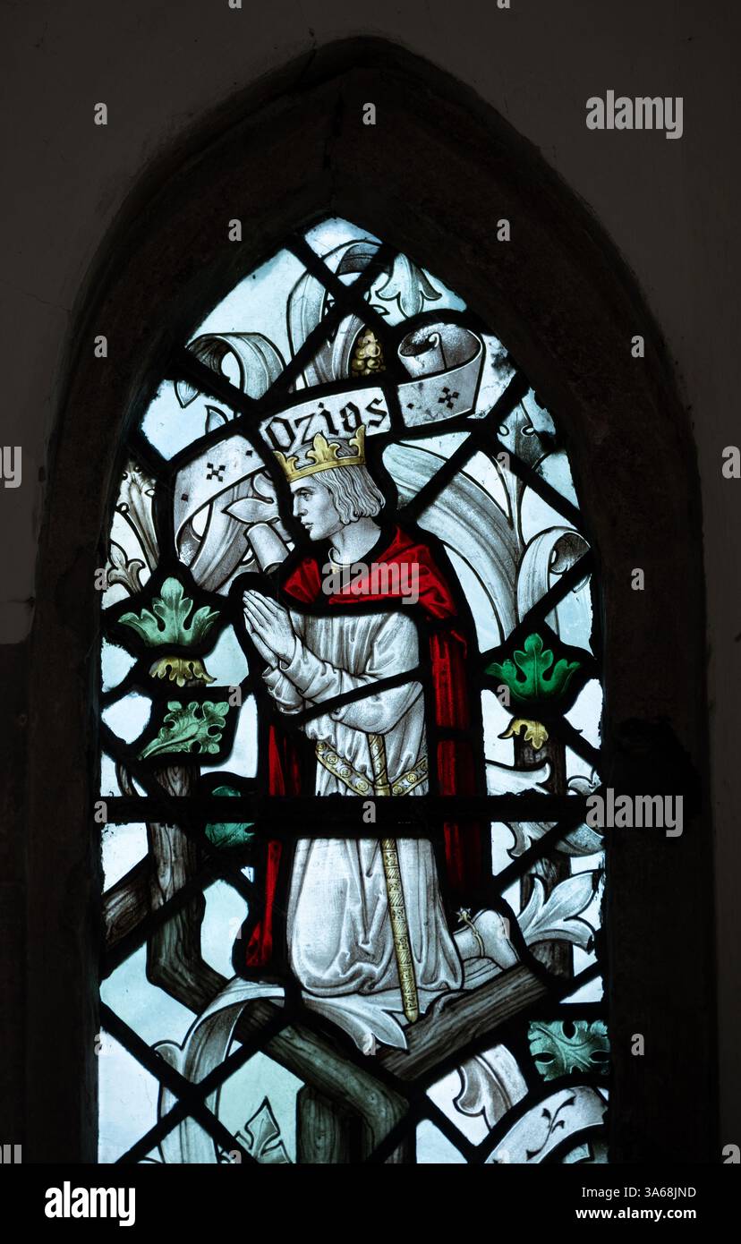 Ozias, Tree of Jesse window detail, All Saints Church, Tinwell, Rutland ...