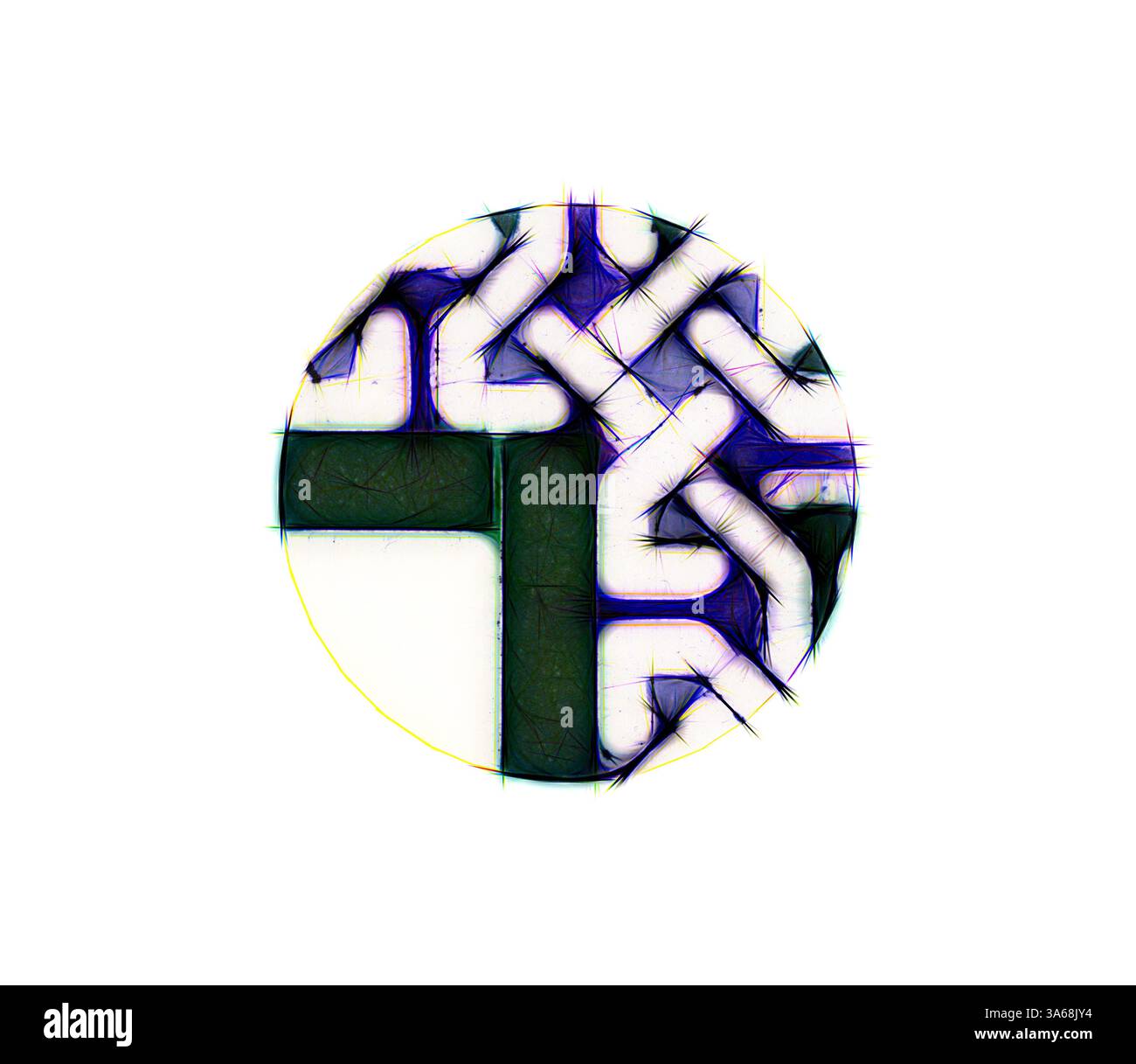 Dynamic pattern of interconnected shapes creates hi-res stock ...