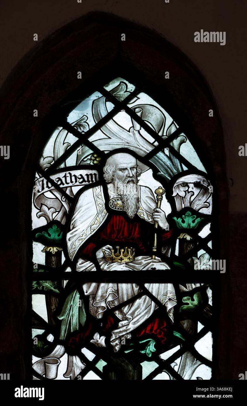 Joatham, Tree of Jesse window detail, All Saints Church, Tinwell, Rutland, England, UK Stock ...