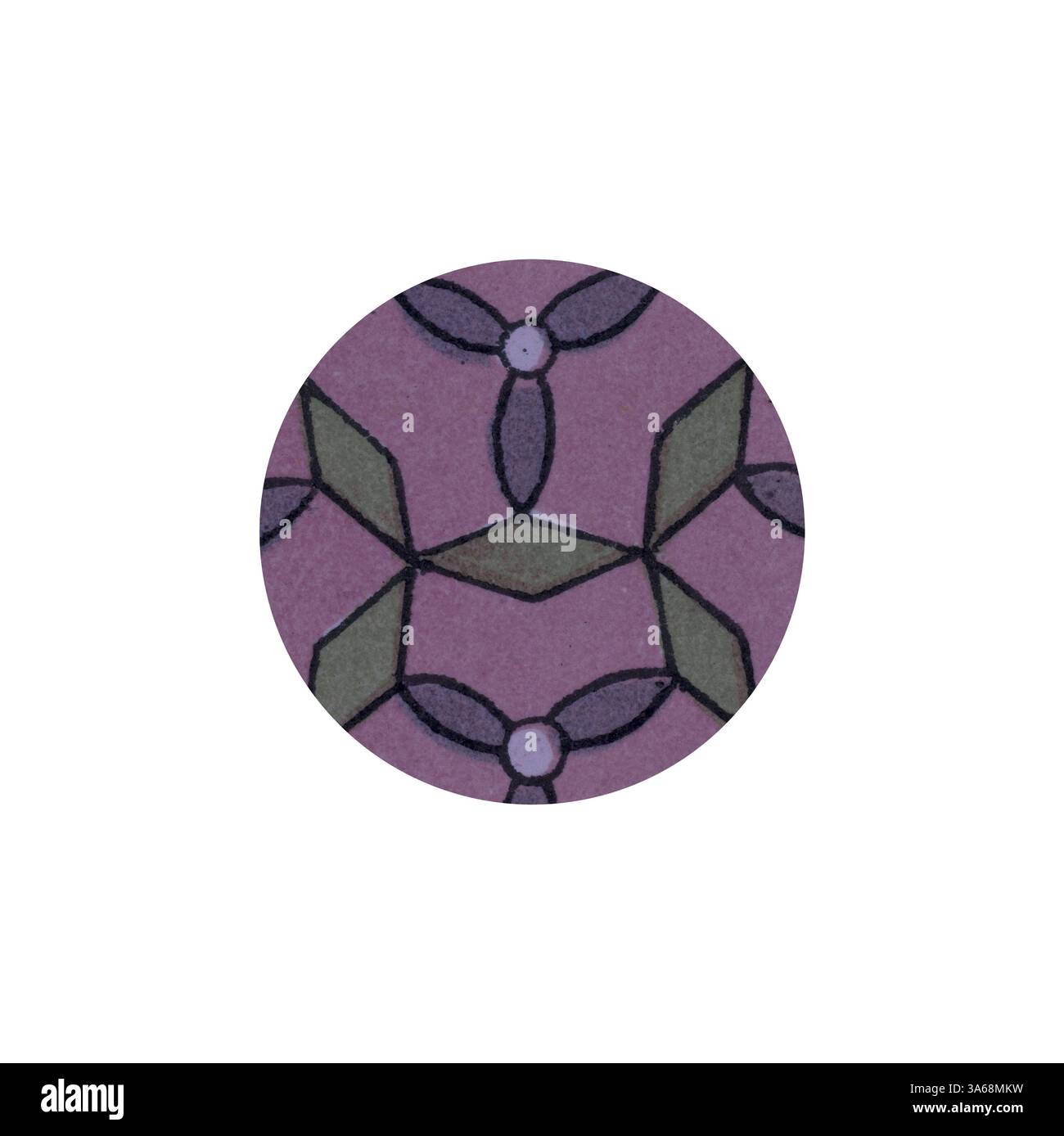 Interconnected geometric shapes in shades of purple hi-res stock ...