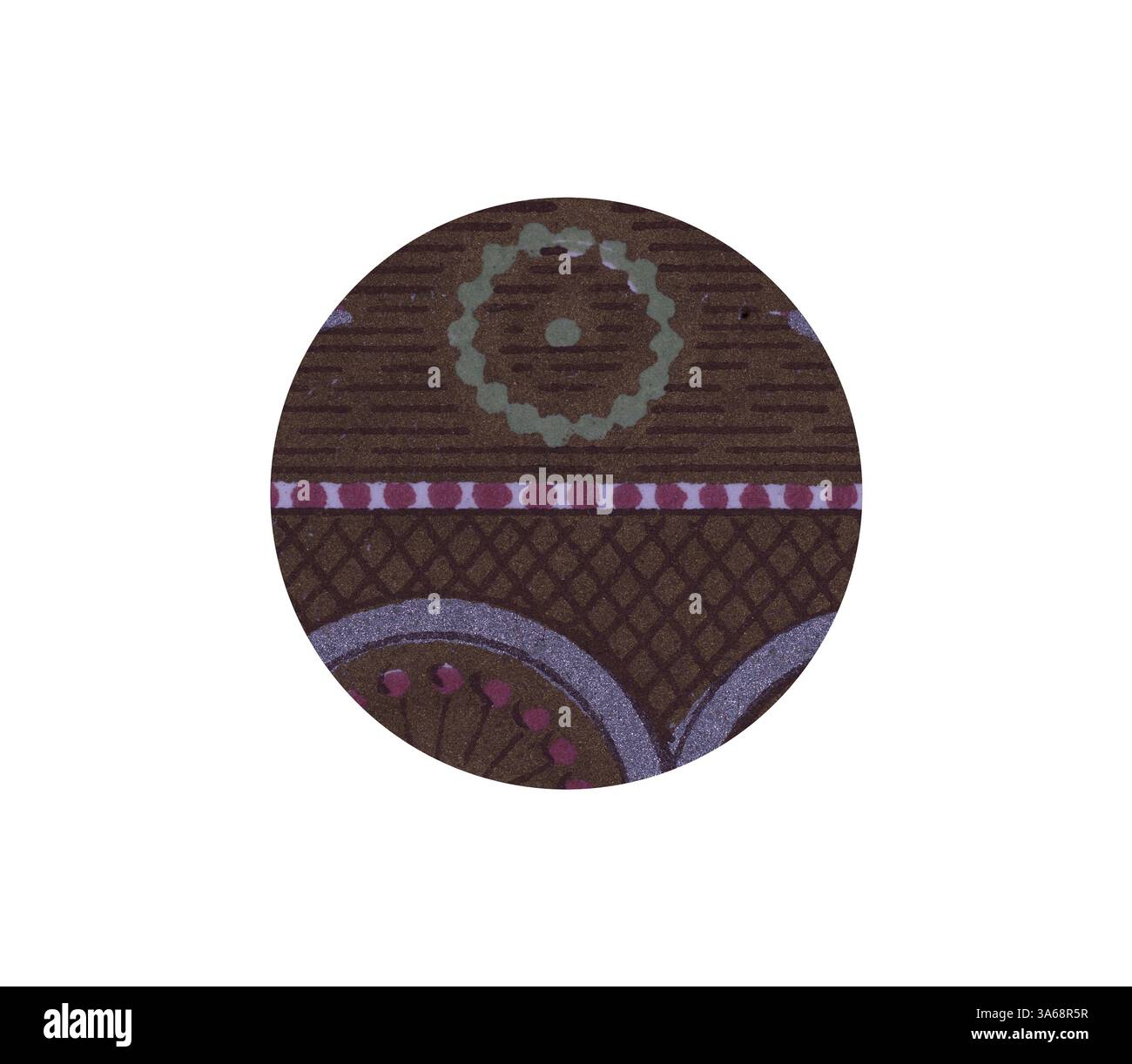 A Circular Design Featuring Intricate Patterns And Earthy Tones