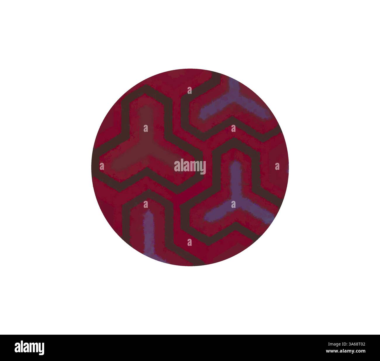 Shapes in rich maroon hi-res stock photography and images - Alamy