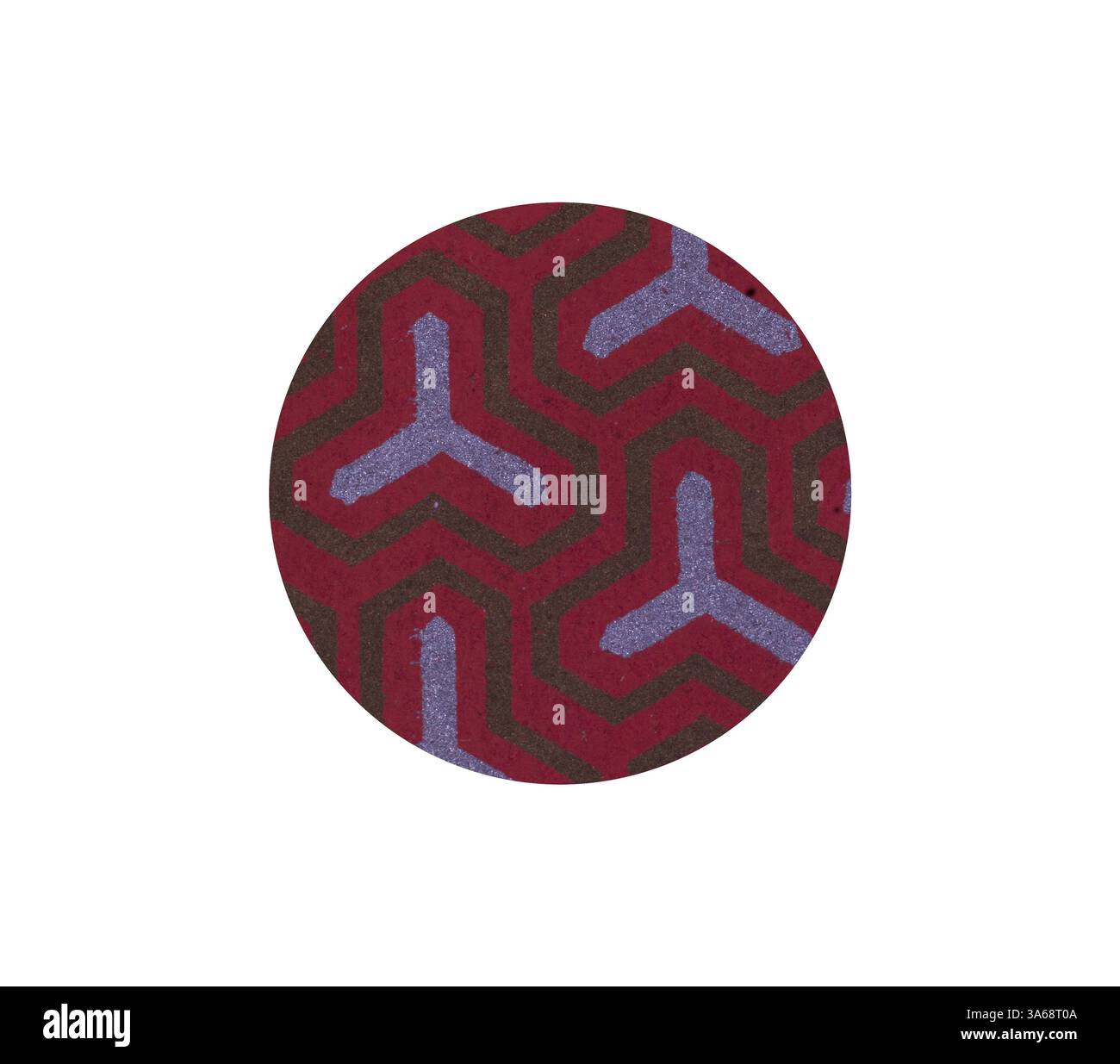 An intricate pattern featuring interlocking geometric shapes in bold ...