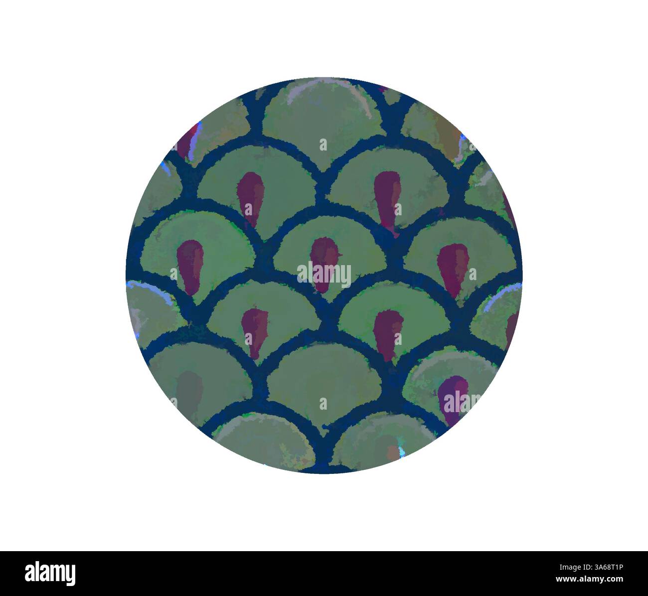 Overlapping scales Cut Out Stock Images & Pictures - Alamy