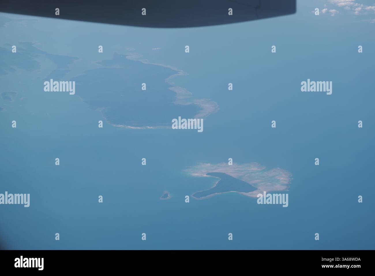 Stunning Scenic Aerial View of Beautiful Remote Islands Surrounded by a ...