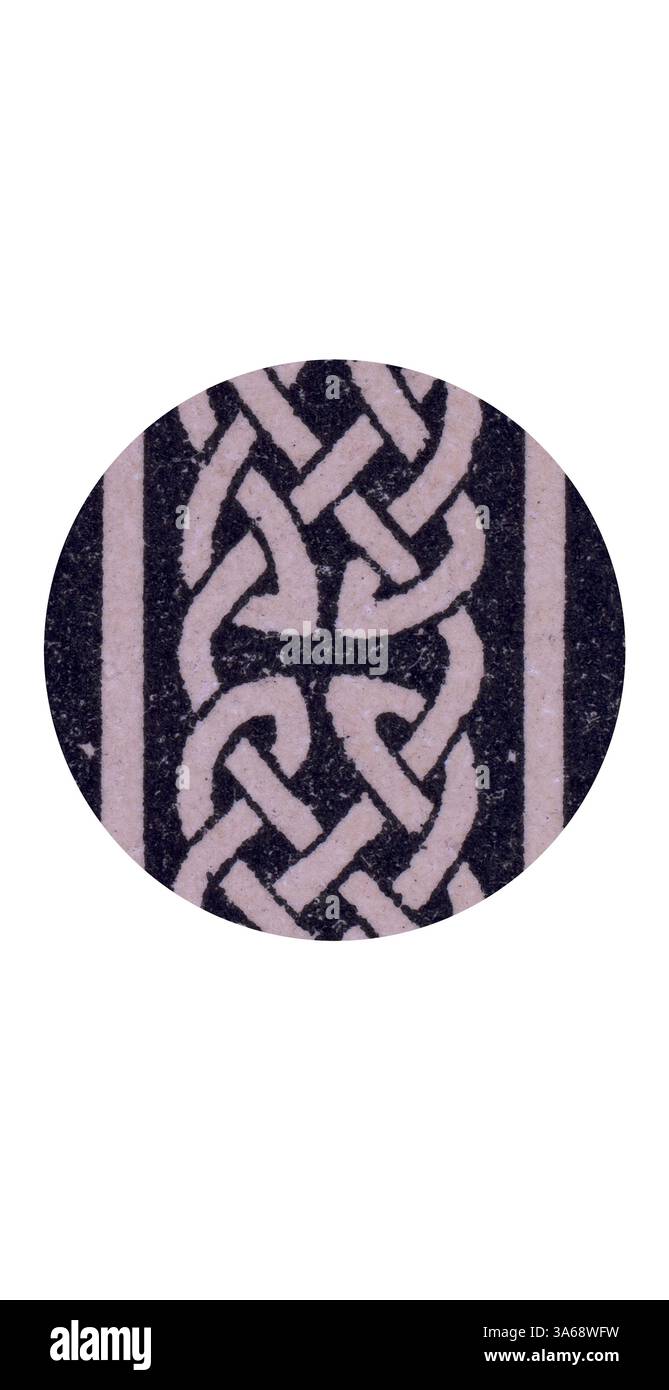 An intricate Celtic knot design, featuring interwoven patterns that ...