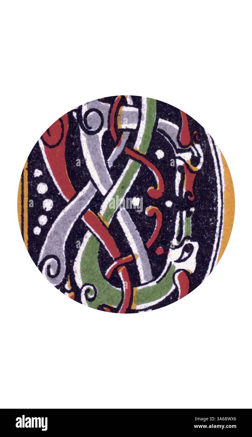 Intertwining patterns in bold colors hi-res stock photography and ...