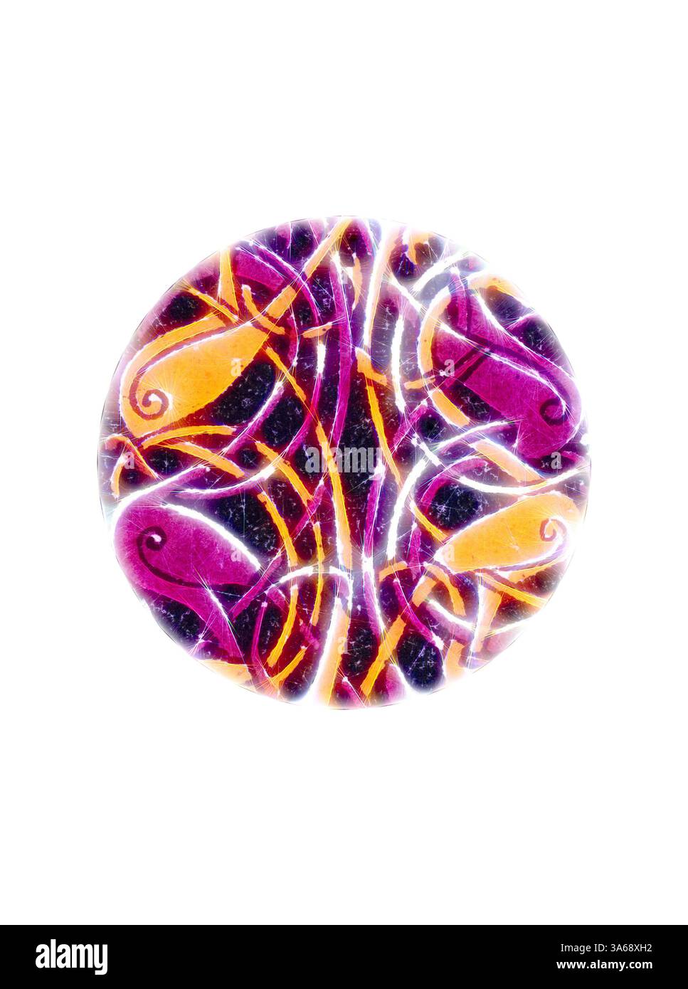 Intertwining organic shapes in purple hi-res stock photography and ...